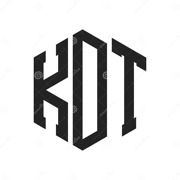 KDT Logo Design. Initial Letter KDT Monogram Logo Using Hexagon Shape ...