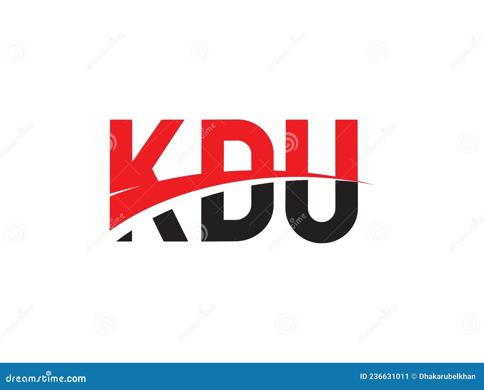 KDU Letter Initial Logo Design Vector Illustration Stock Vector ...