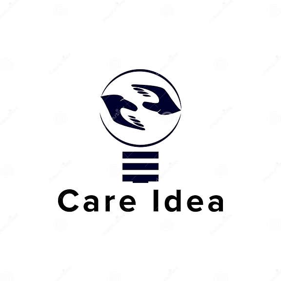 Hand Bulb Logo Design Vector Stock Vector - Illustration of inspiration ...