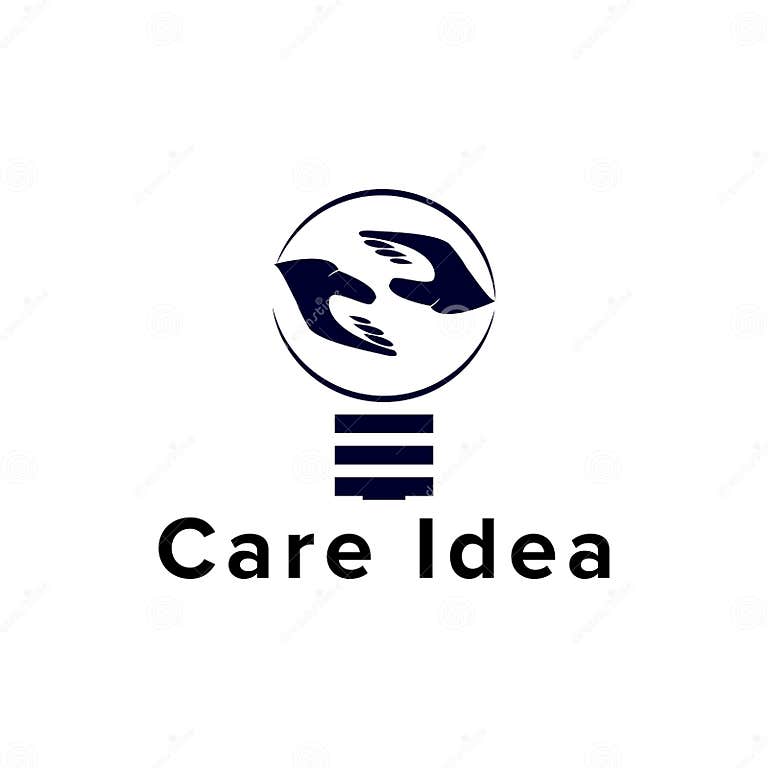 Hand Bulb Logo Design Vector Stock Vector - Illustration of inspiration ...