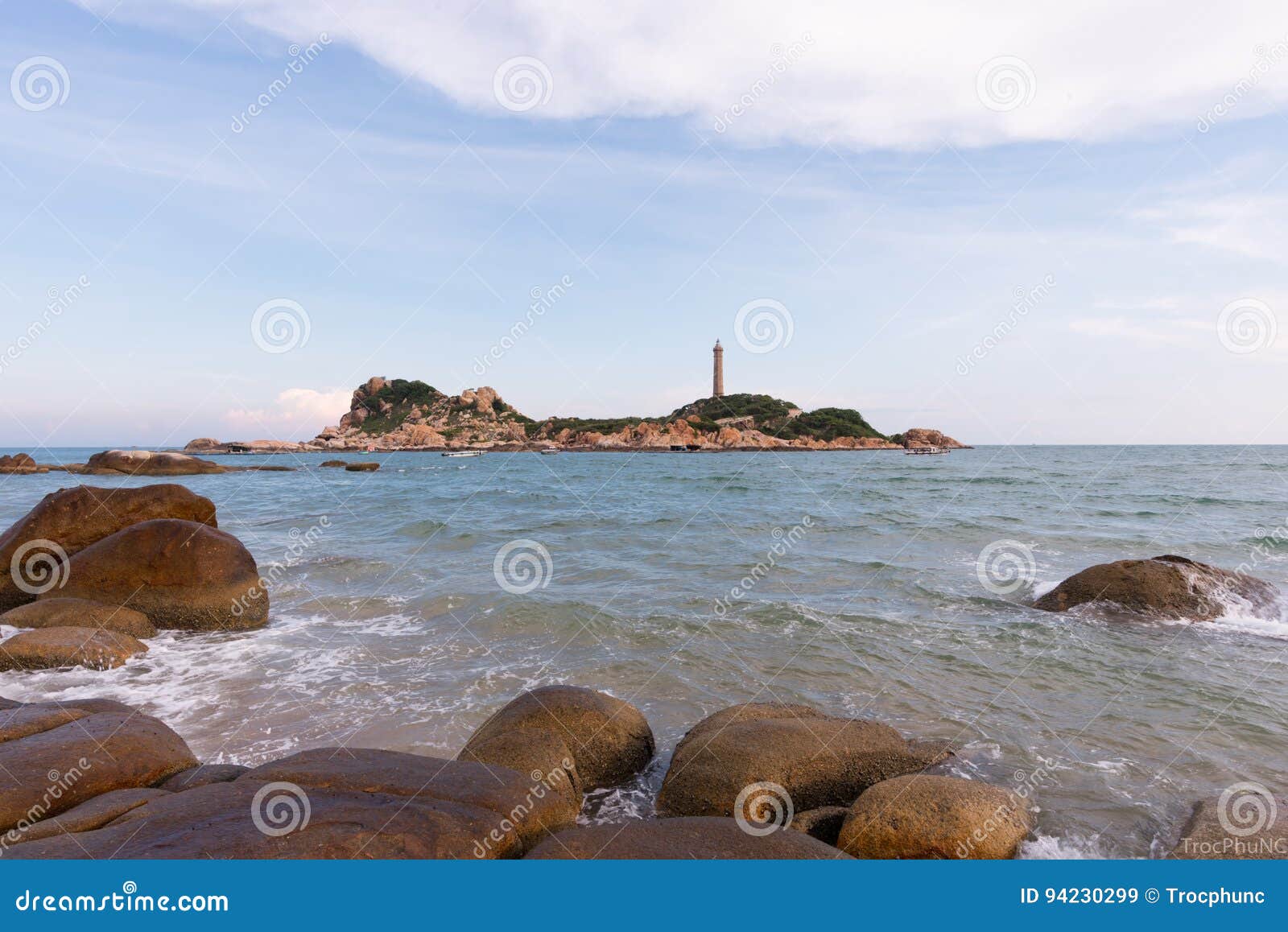 Ke Ga lighthouse stock image. Image of seascape, thuan - 94230299