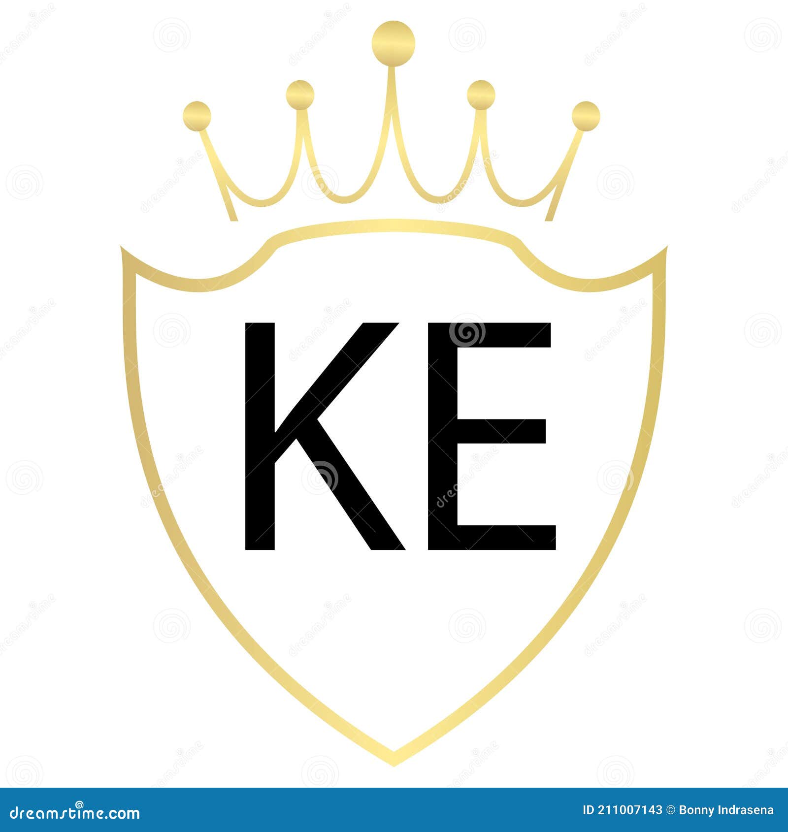 KE Letter Logo Design with Simple Style Stock Vector - Illustration of ...