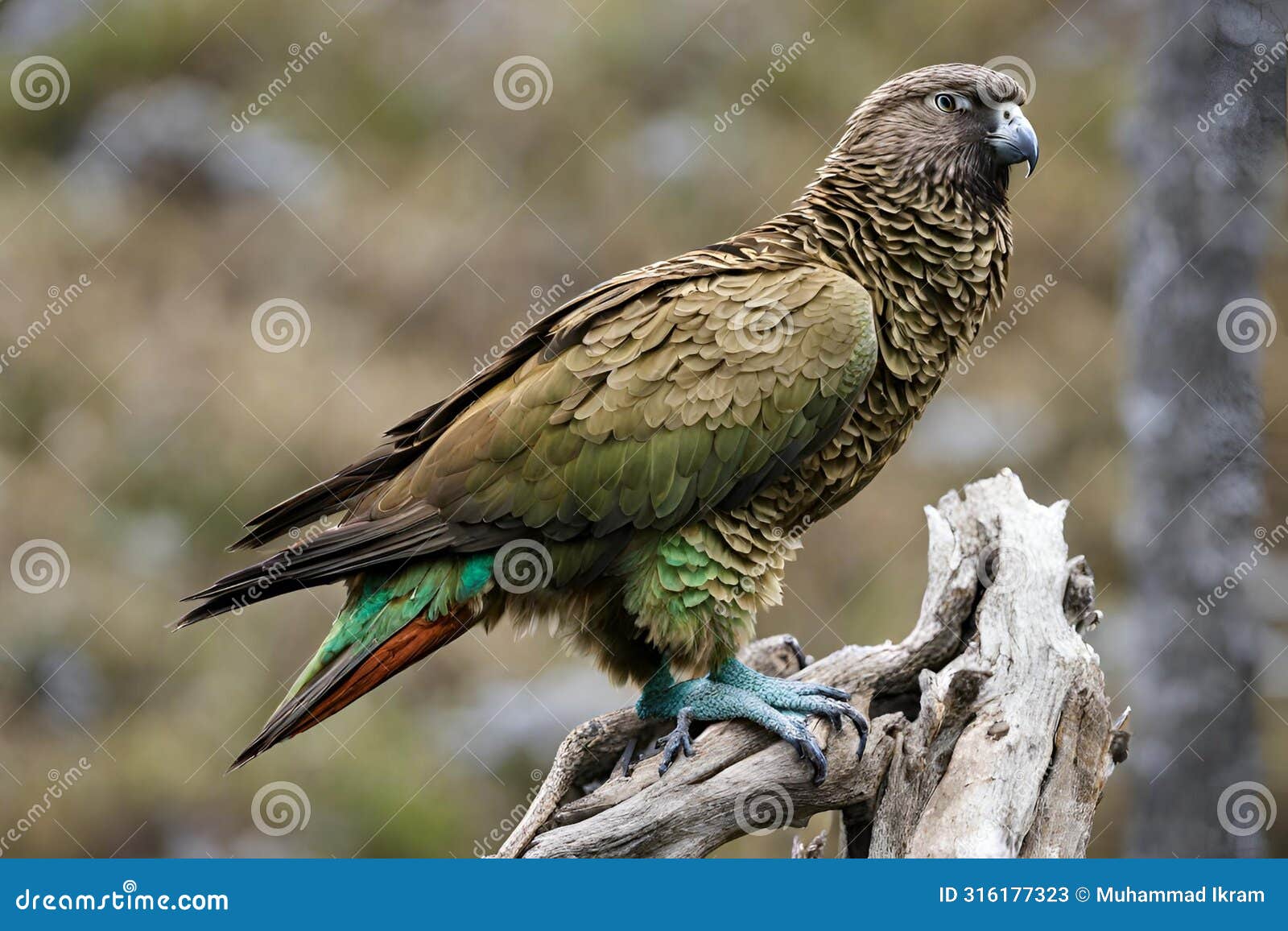 Majestic Kea Bird: a Snapshot of New Zealand S Native Parrot Stock ...