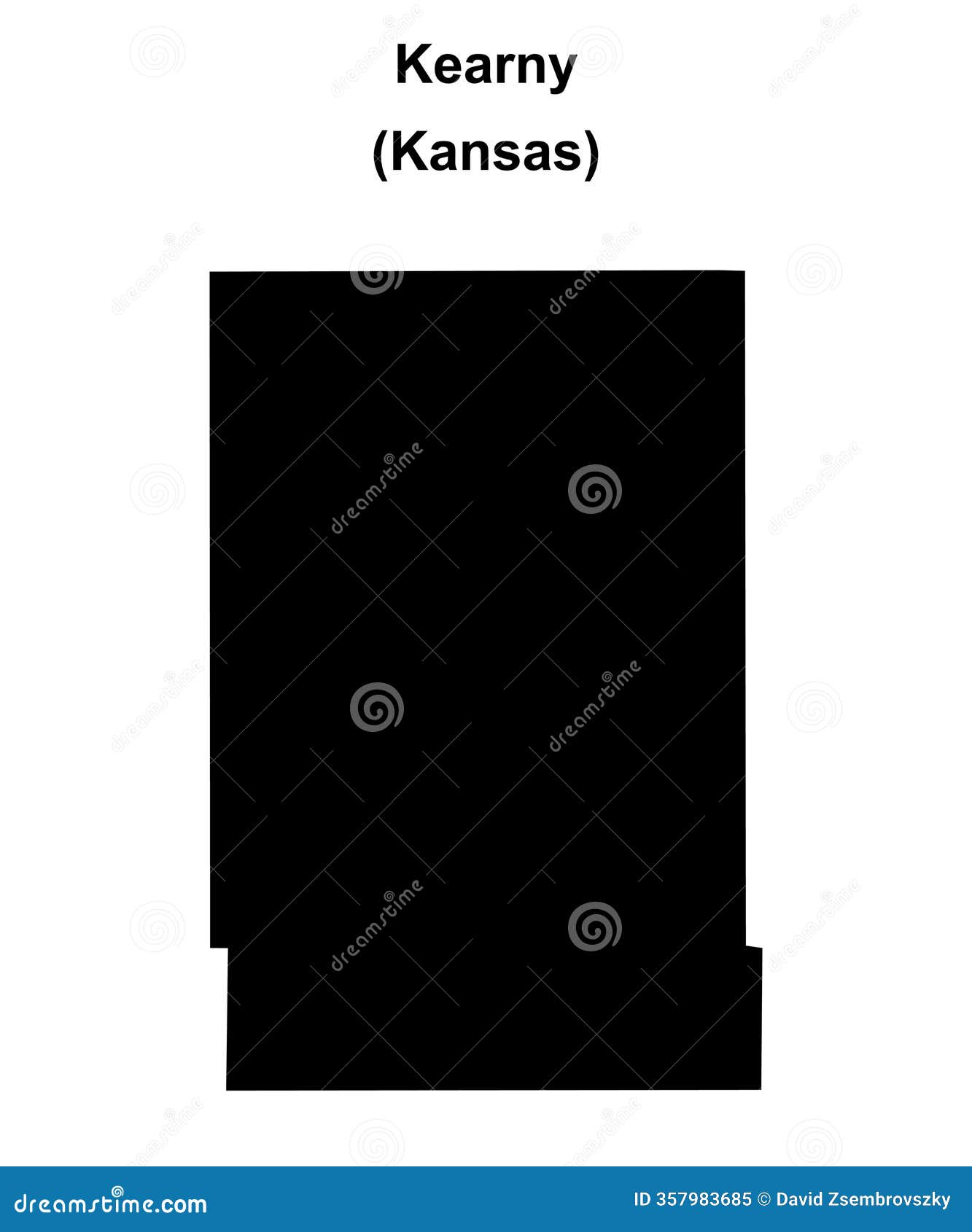 Kearny outline map stock illustration. Illustration of tourism - 357983685