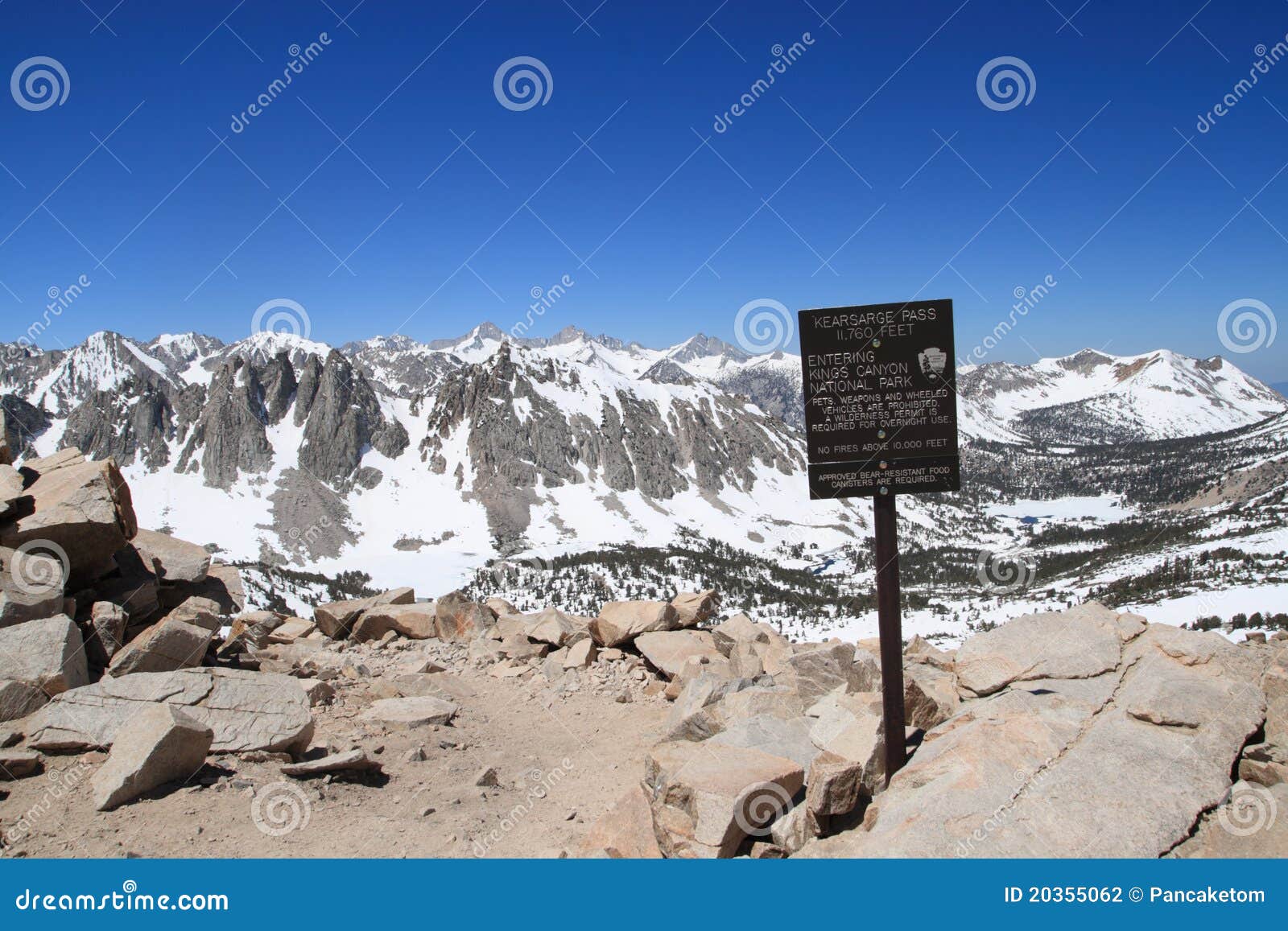 Kearsarge Pass stock photo. Image of steep, john, high - 20355062