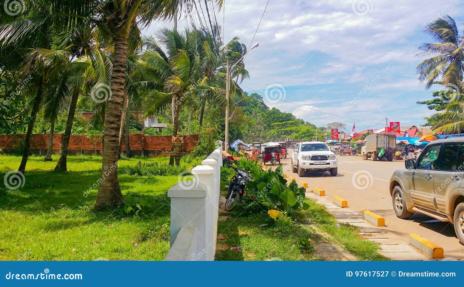 Keb city cambodia editorial photography. Image of destination - 97617527