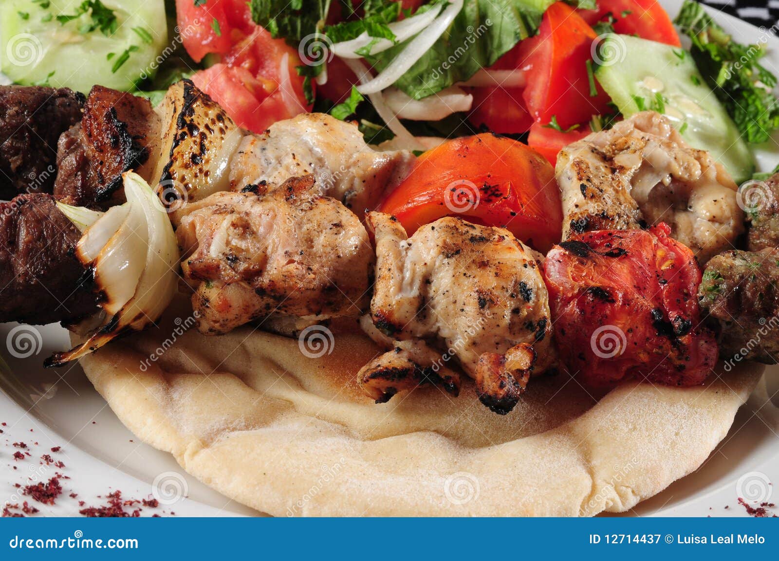 Kebab. stock image. Image of meat, halal, fresh, cooked - 12714437