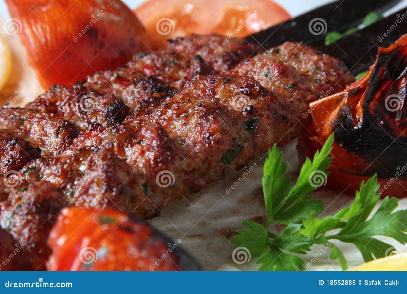Kebab stock photo. Image of beef, eating, barbecue, bulgur - 18552888