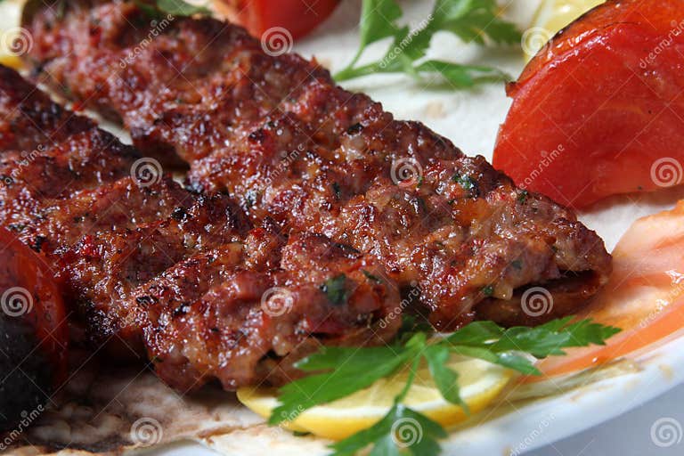 Kebab stock image. Image of grill, eating, eastern, bulgur - 18552999