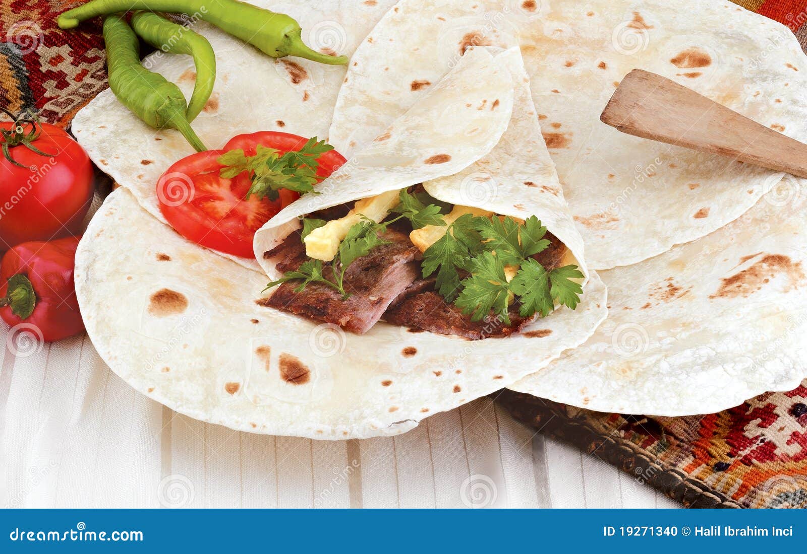 Kebab stock photo. Image of barbecue, food, doner, dyonner - 19271340