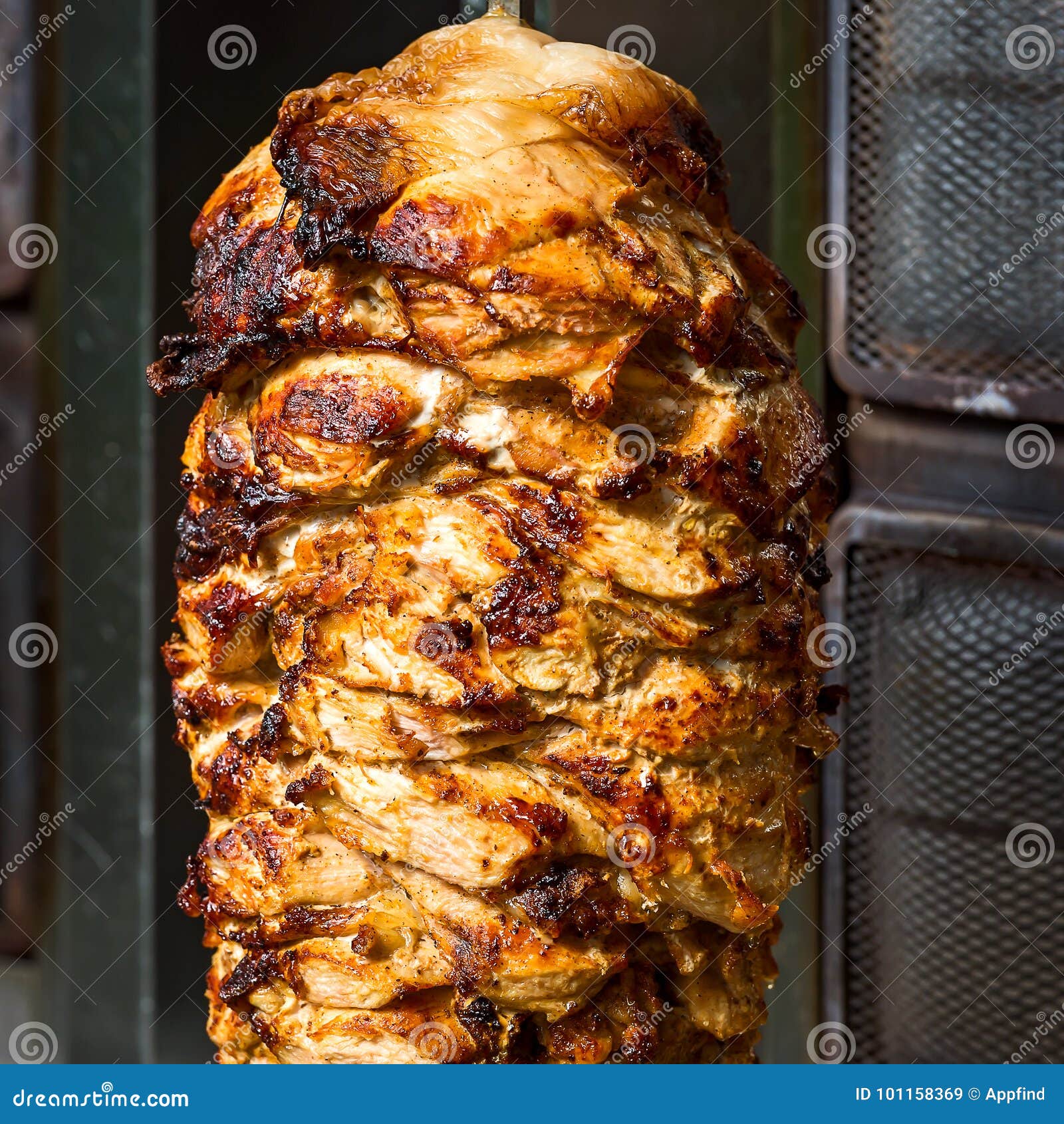 Kebab. stock image. Image of cooking, dinner, eastern - 101158369