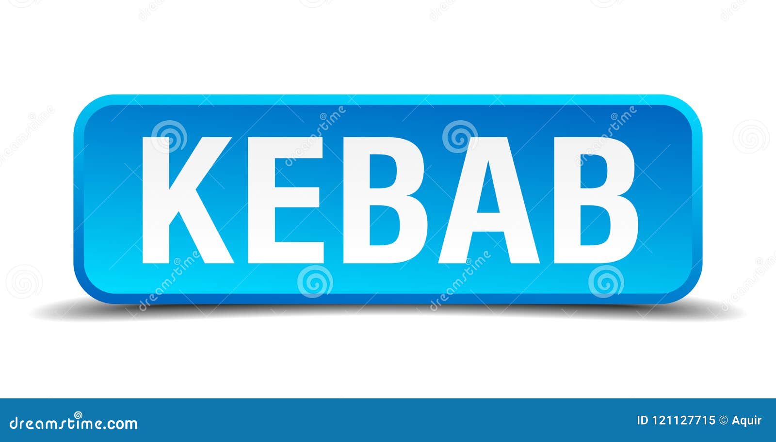 Kebab button stock vector. Illustration of notice, delicious - 121127715