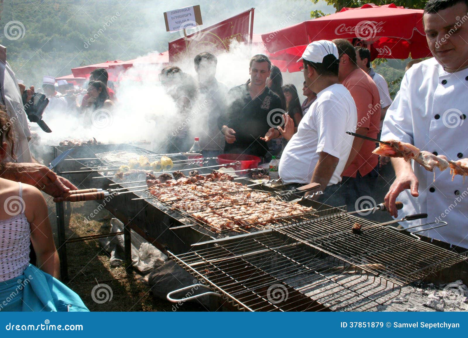 Kebab Festival in Akhtala , Armenia Editorial Stock Image - Image of ...