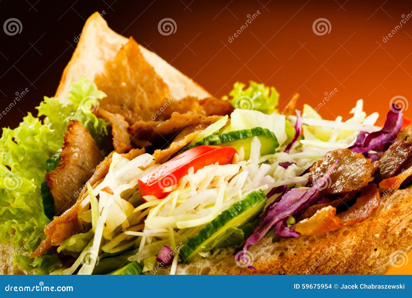 Kebab stock photo. Image of horizontal, dressing, kebab - 59675954