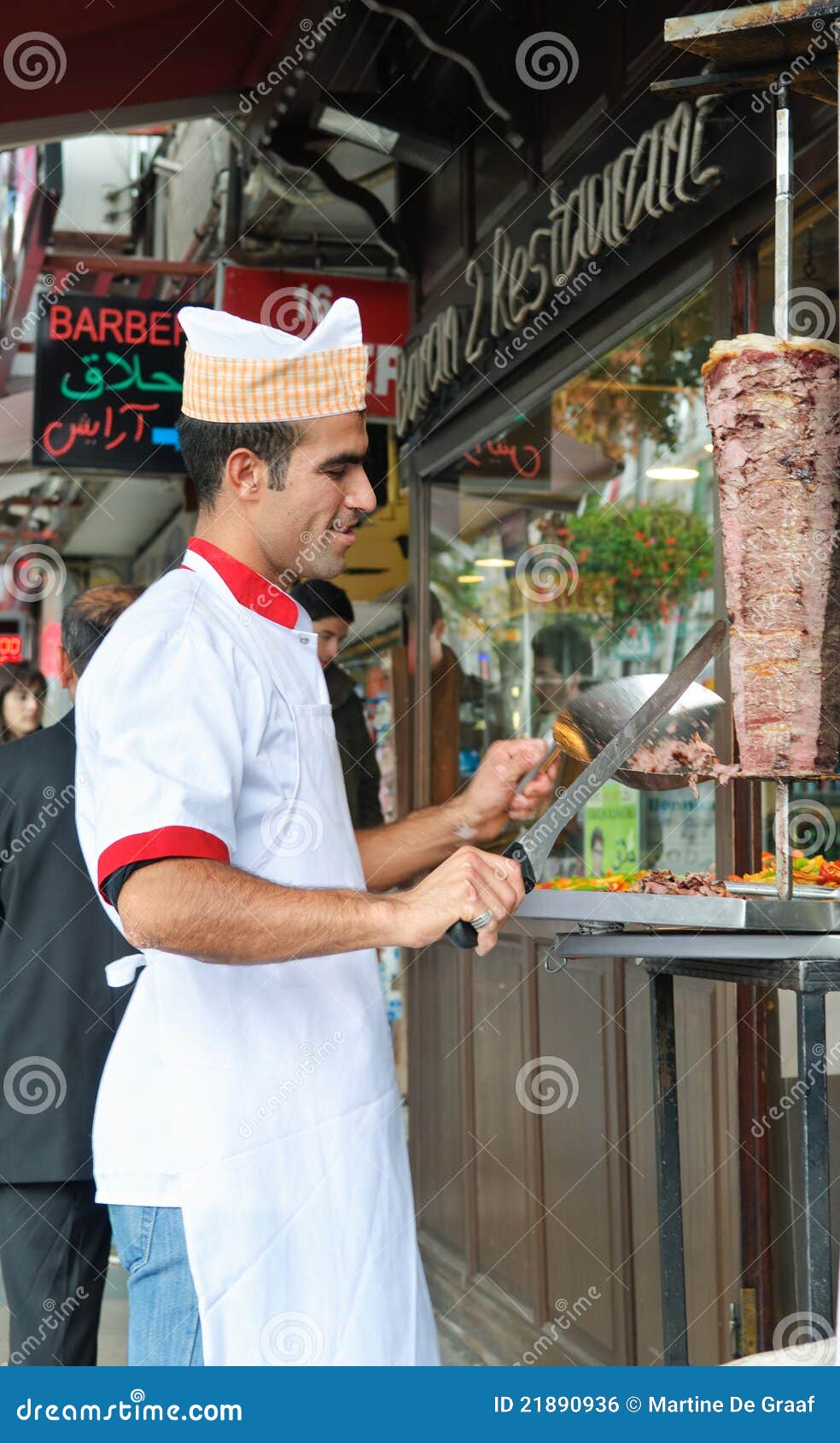 Kebab Man editorial photo. Image of stall, vendor, shop - 21890936