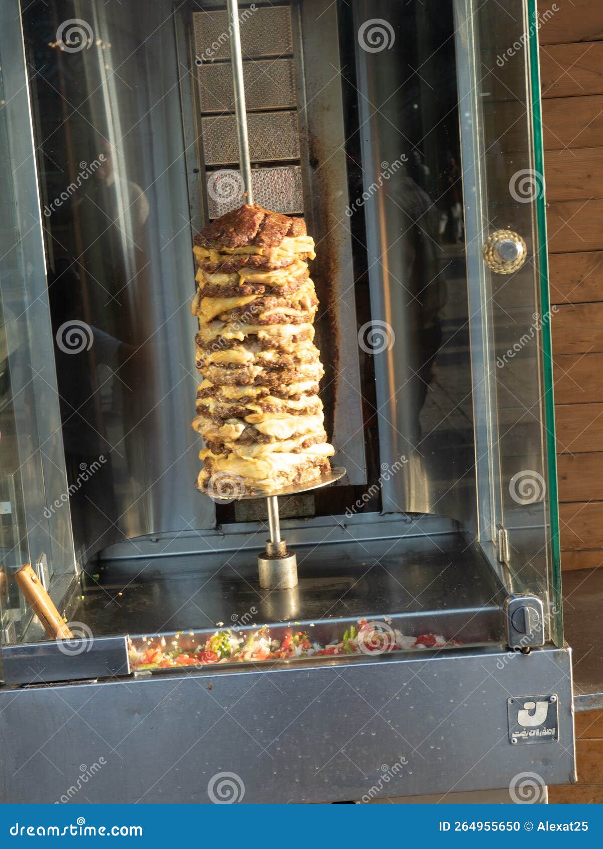 Kebab roll stock photo. Image of tasty, arabic, cook - 264955650