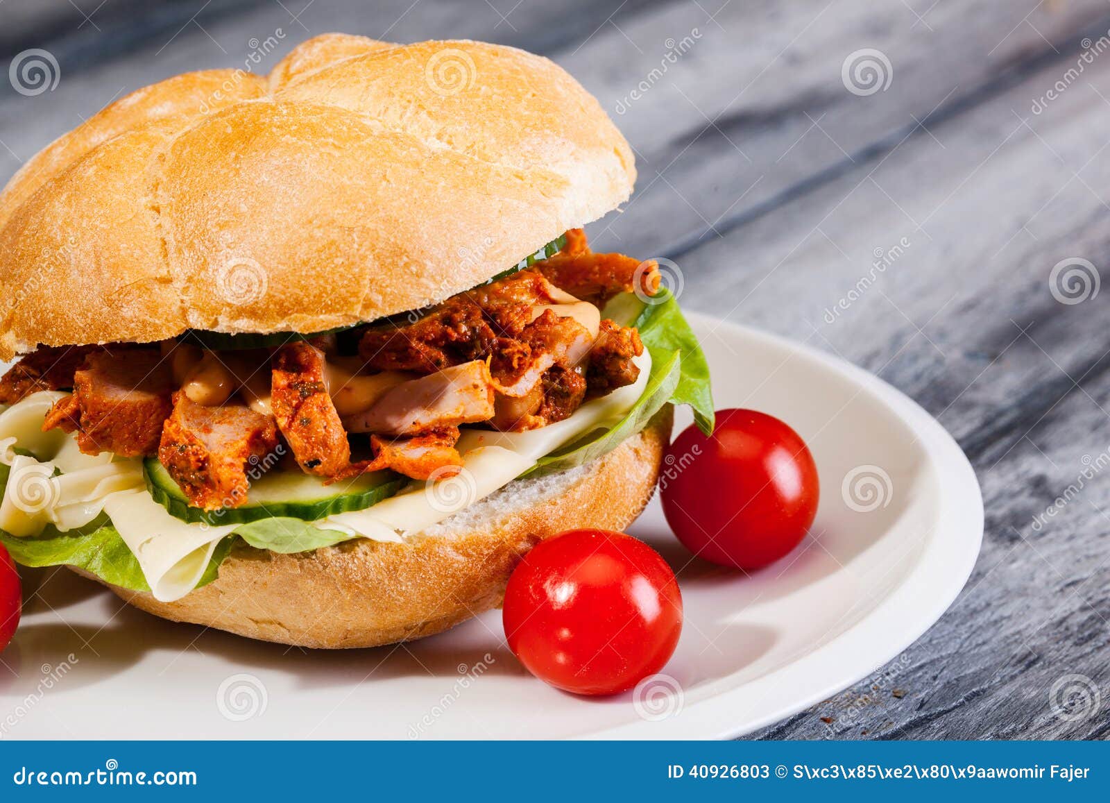 Kebab sandwich stock image. Image of cuisine, skewer - 40926803