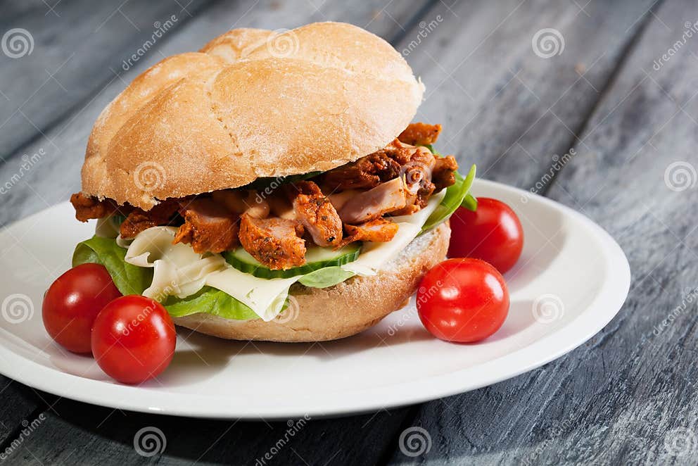 Kebab sandwich stock photo. Image of roll, paprika, sandwiches - 42299806