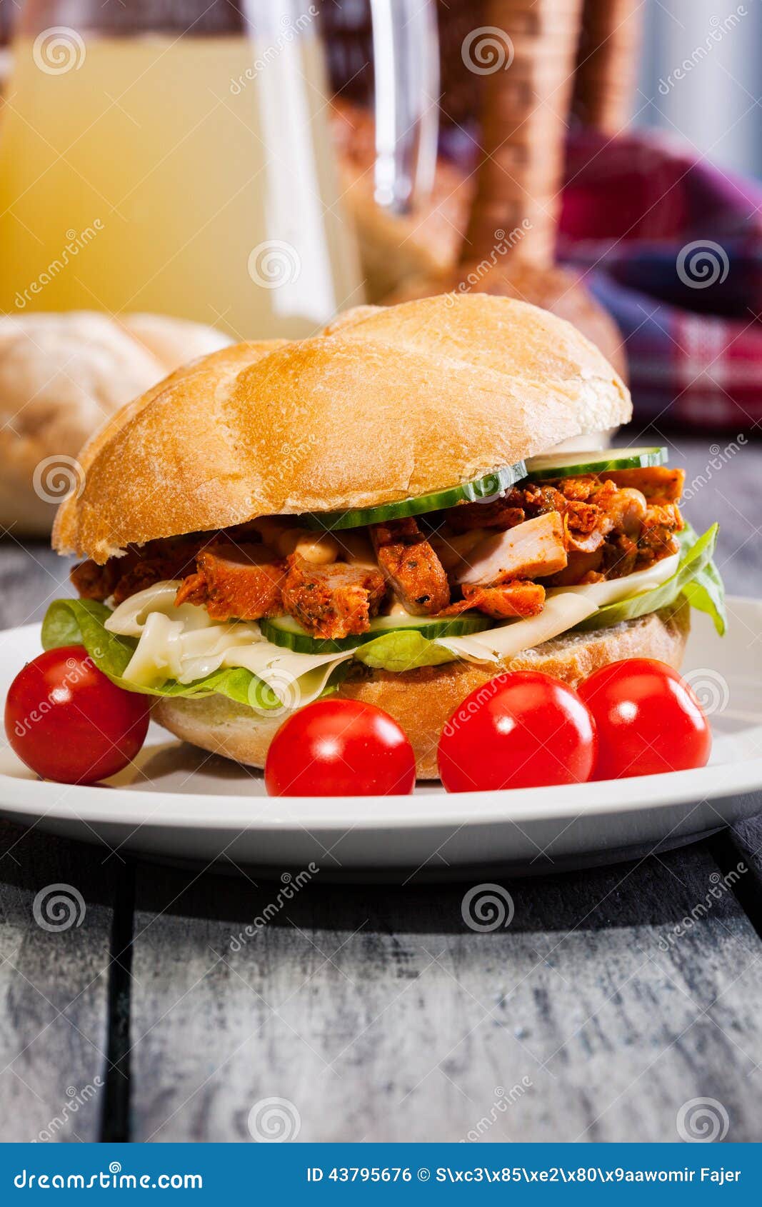 Kebab sandwich stock photo. Image of skewer, paprika - 43795676