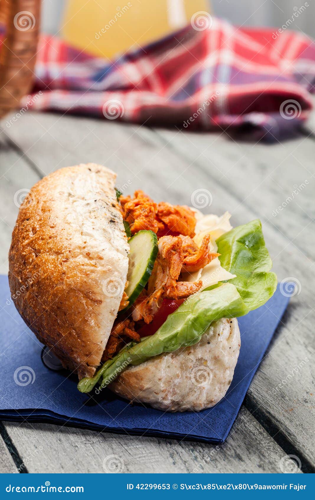 Kebab sandwich stock image. Image of bread, roll, garlic - 42299653