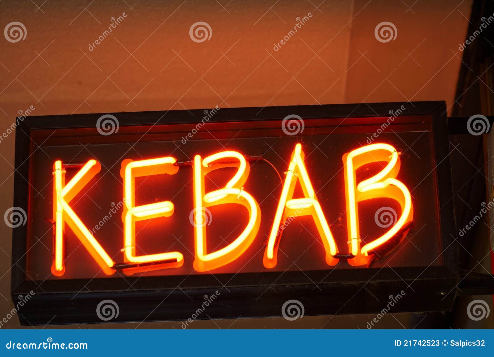 Kebab sign stock image. Image of writing, text, food - 21742523