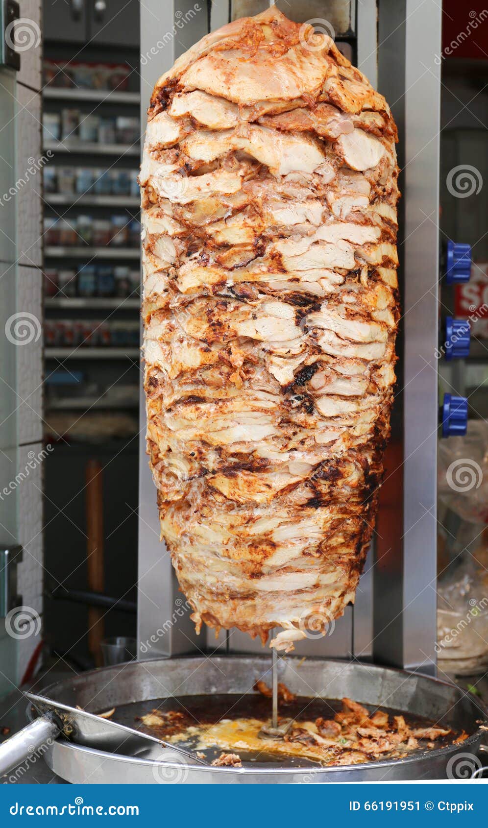 Kebab Turco Del Doner Del Pollo Immagine Stock - Immagine di griglia ...