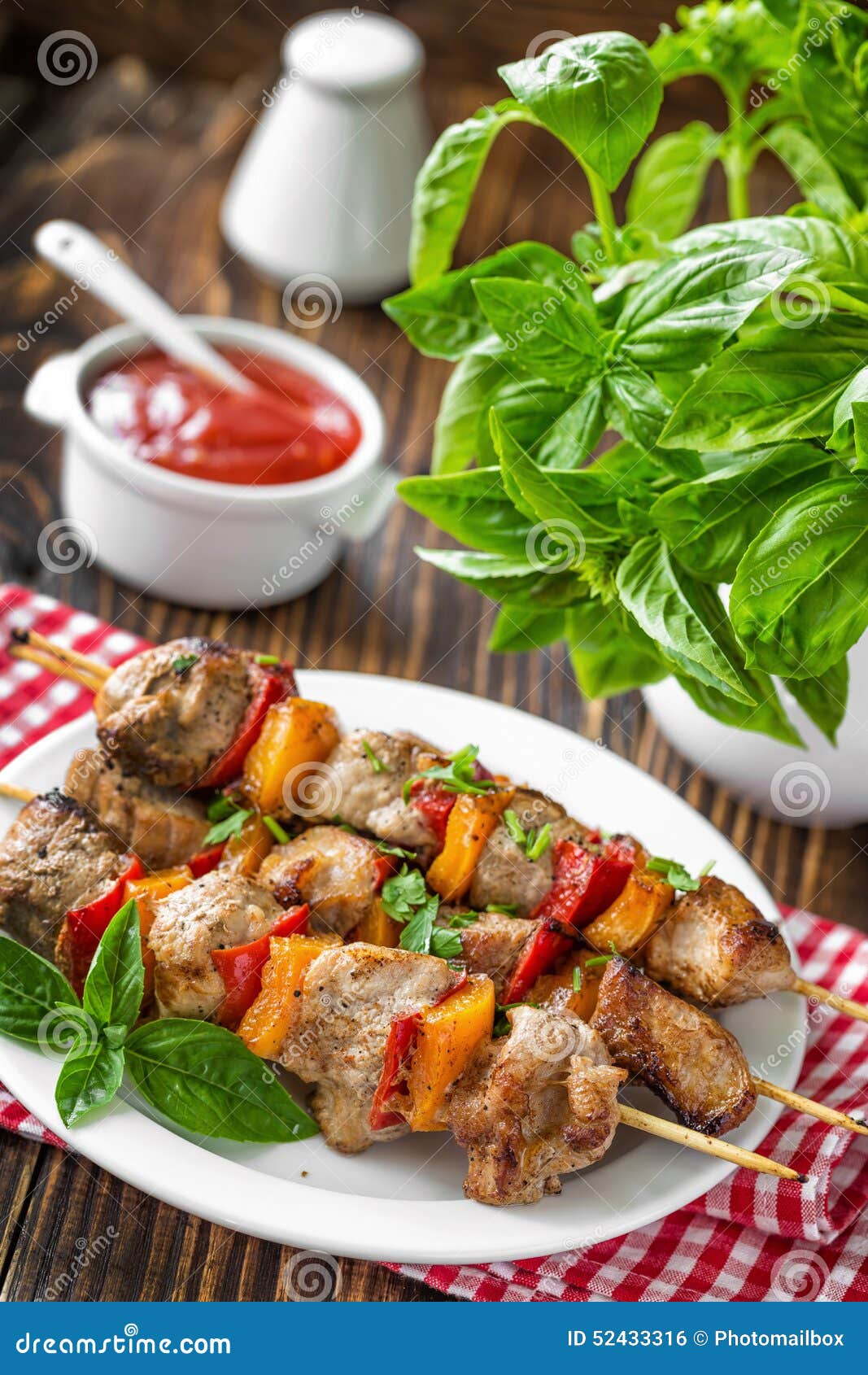 Kebab stock photo. Image of delicious, dinner, barbecue - 52433316
