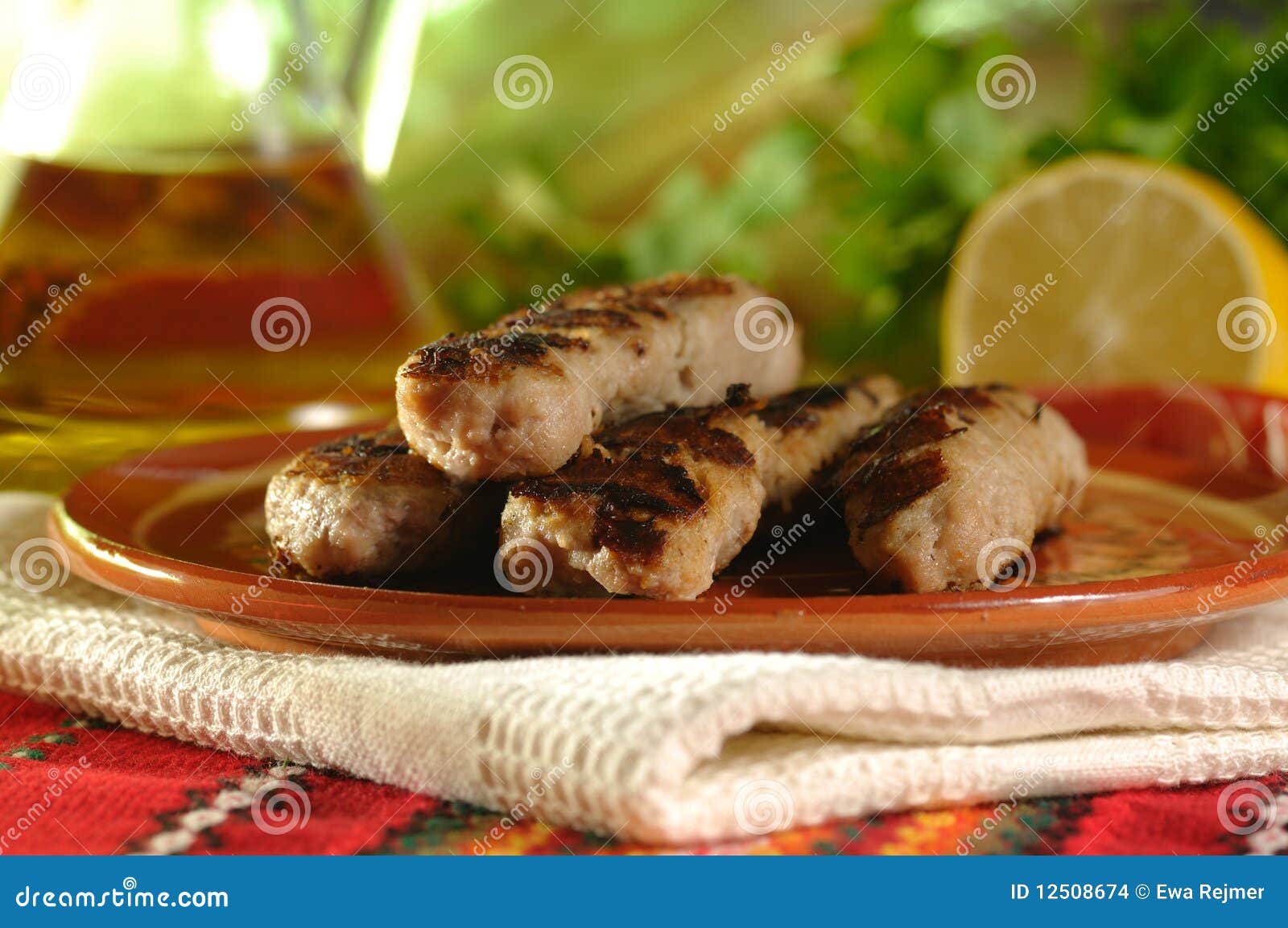 Kebabche stock photo. Image of grill, kebabcheta, kebapcheta - 12508674