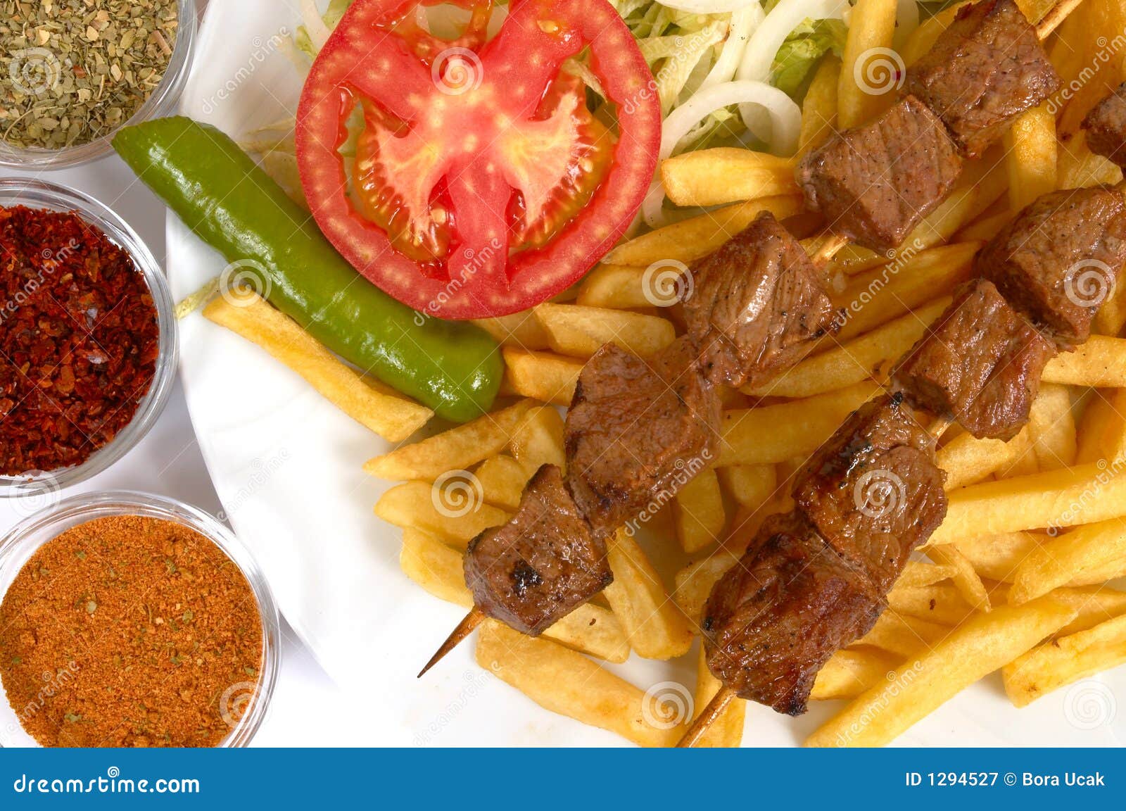 Kebap stock image. Image of lunch, pepper, dinner, brown - 1294527