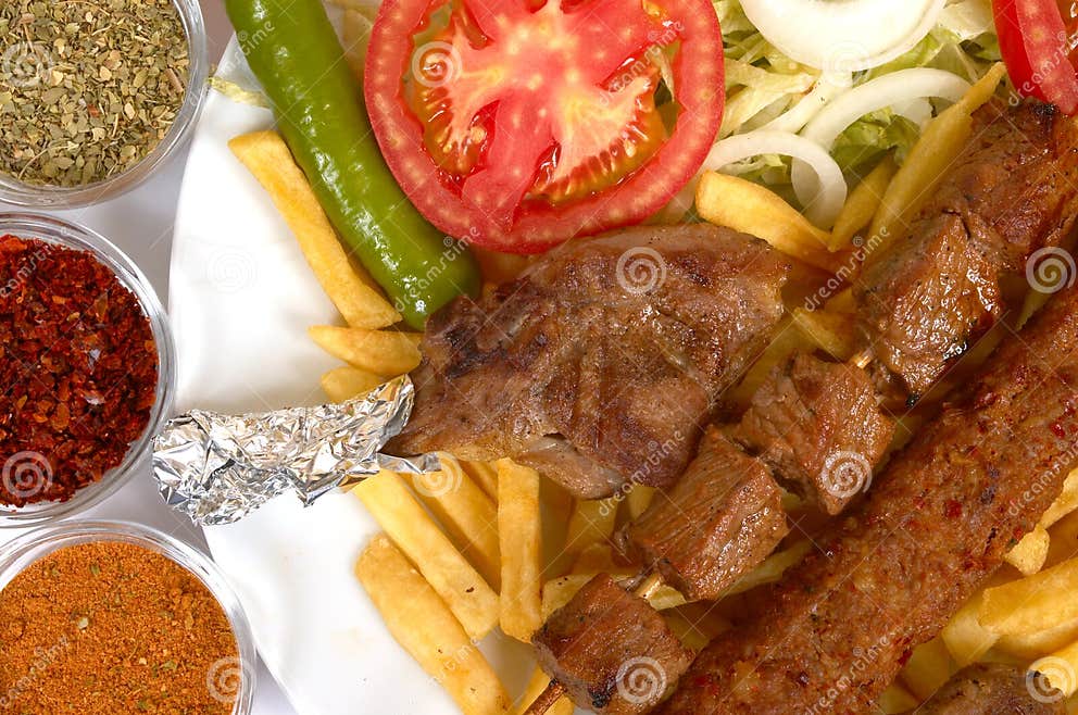 Kebap special stock image. Image of recipes, onion, recipe - 1295517