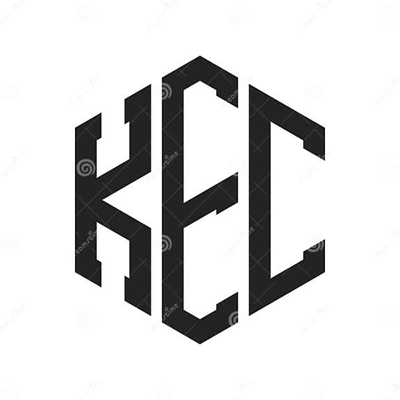 KEC Logo Design. Initial Letter KEC Monogram Logo Using Hexagon Shape ...
