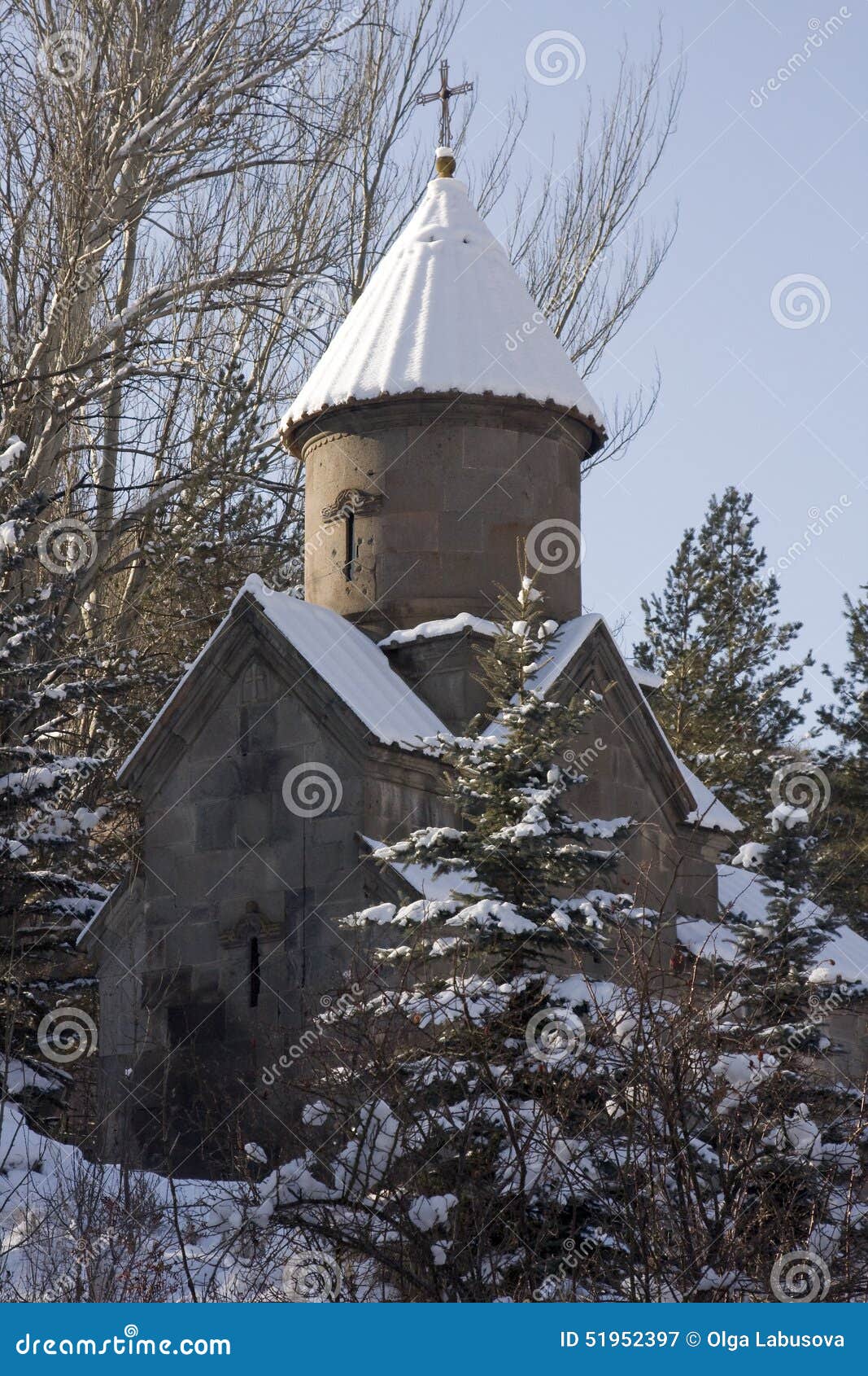 Kecharis Monastery in Tsakhkadzor, Armenia Stock Image - Image of ...