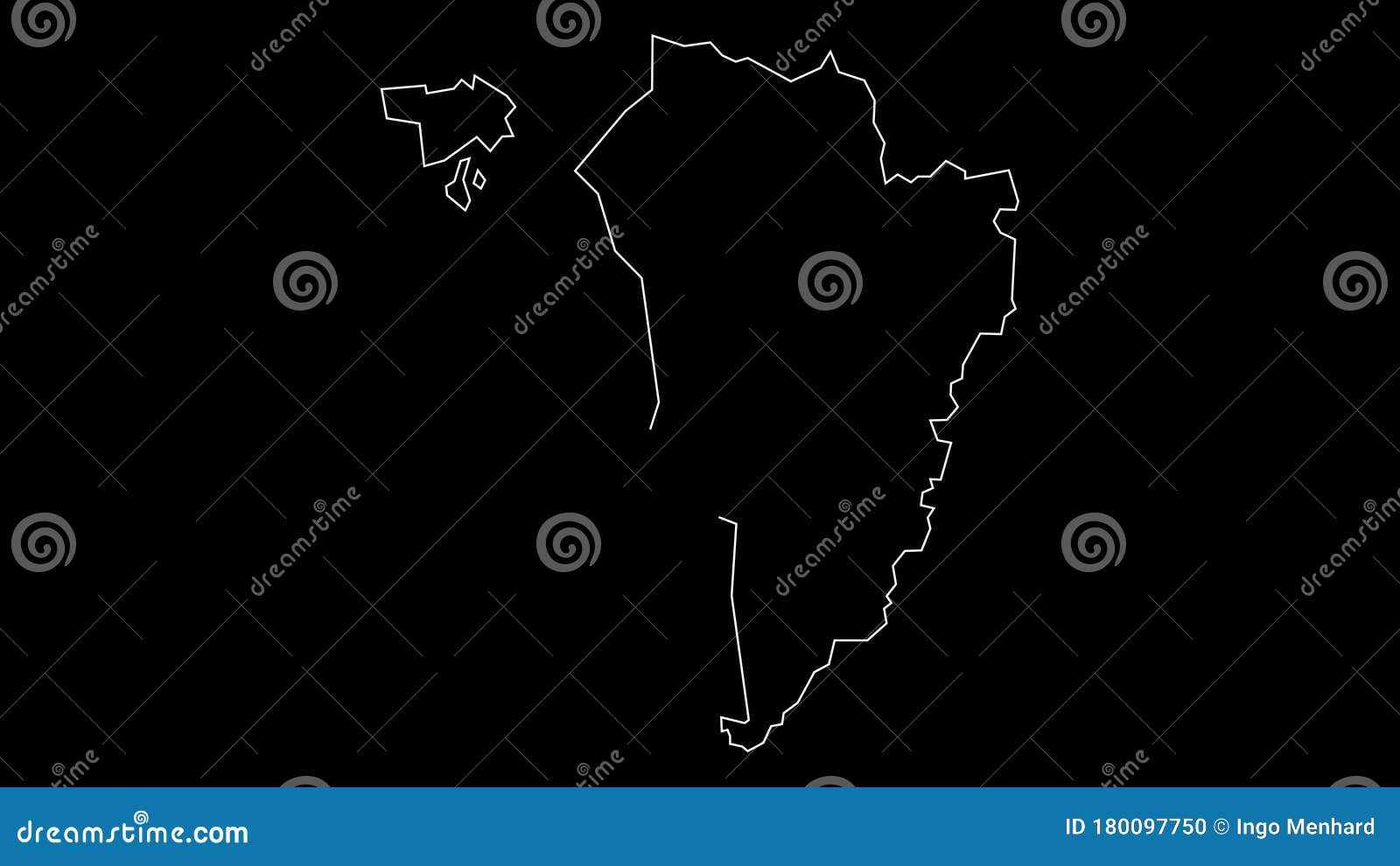 Kedah Malaysia Map Outline Animation Stock Footage - Video of black ...