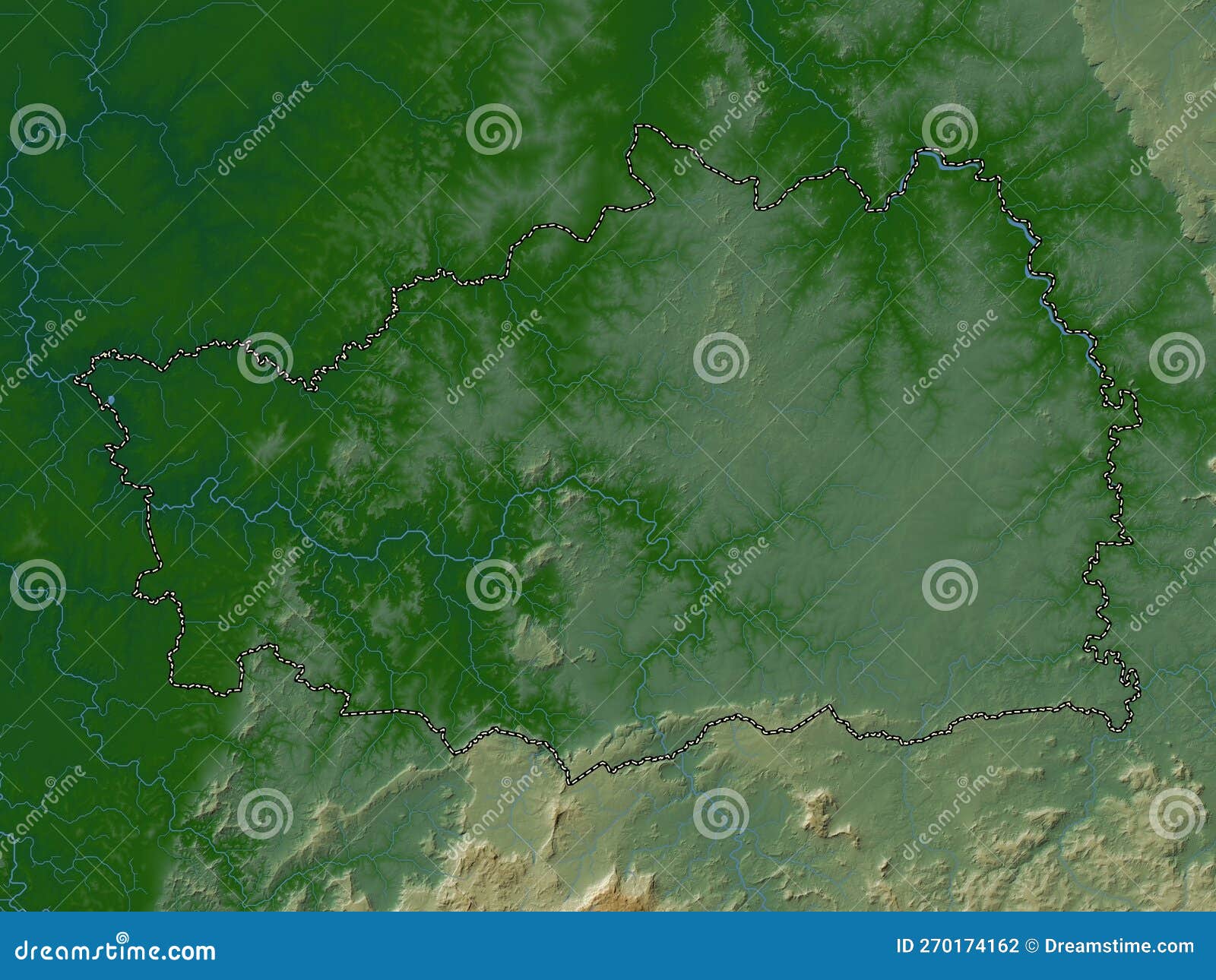 Kedougou, Senegal. Physical. No Legend Stock Illustration ...