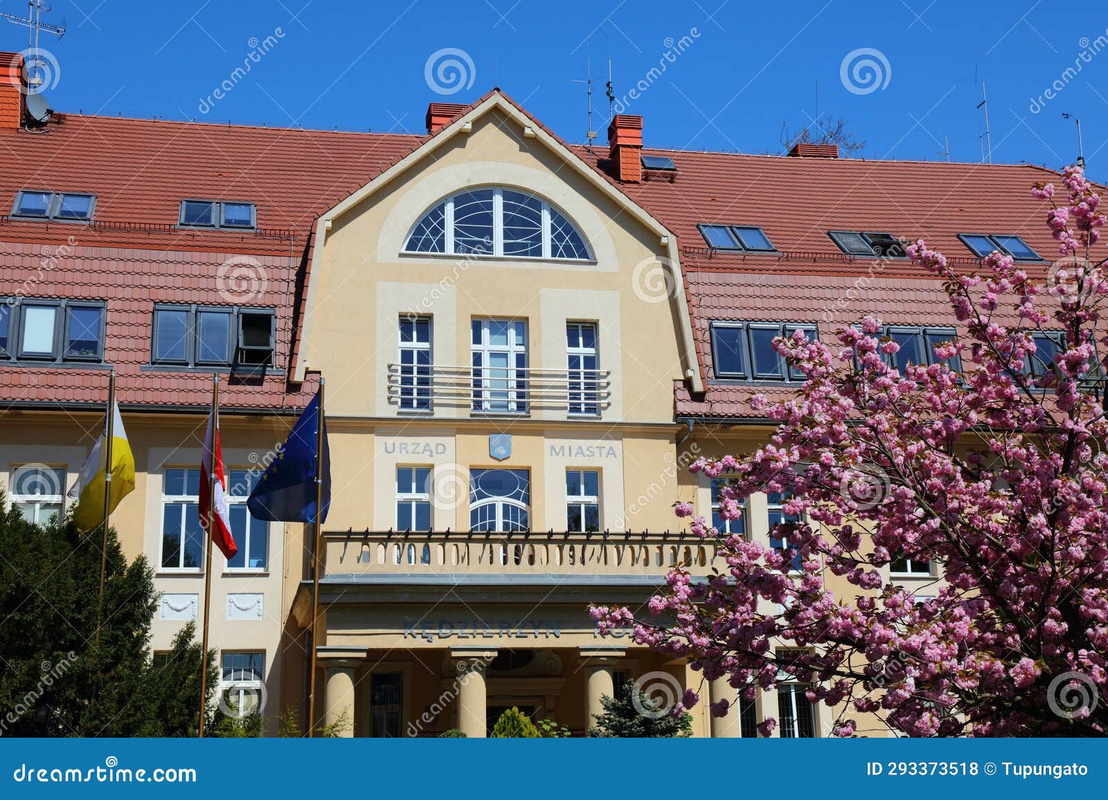 Kedzierzyn Kozle town hall editorial stock photo. Image of ...