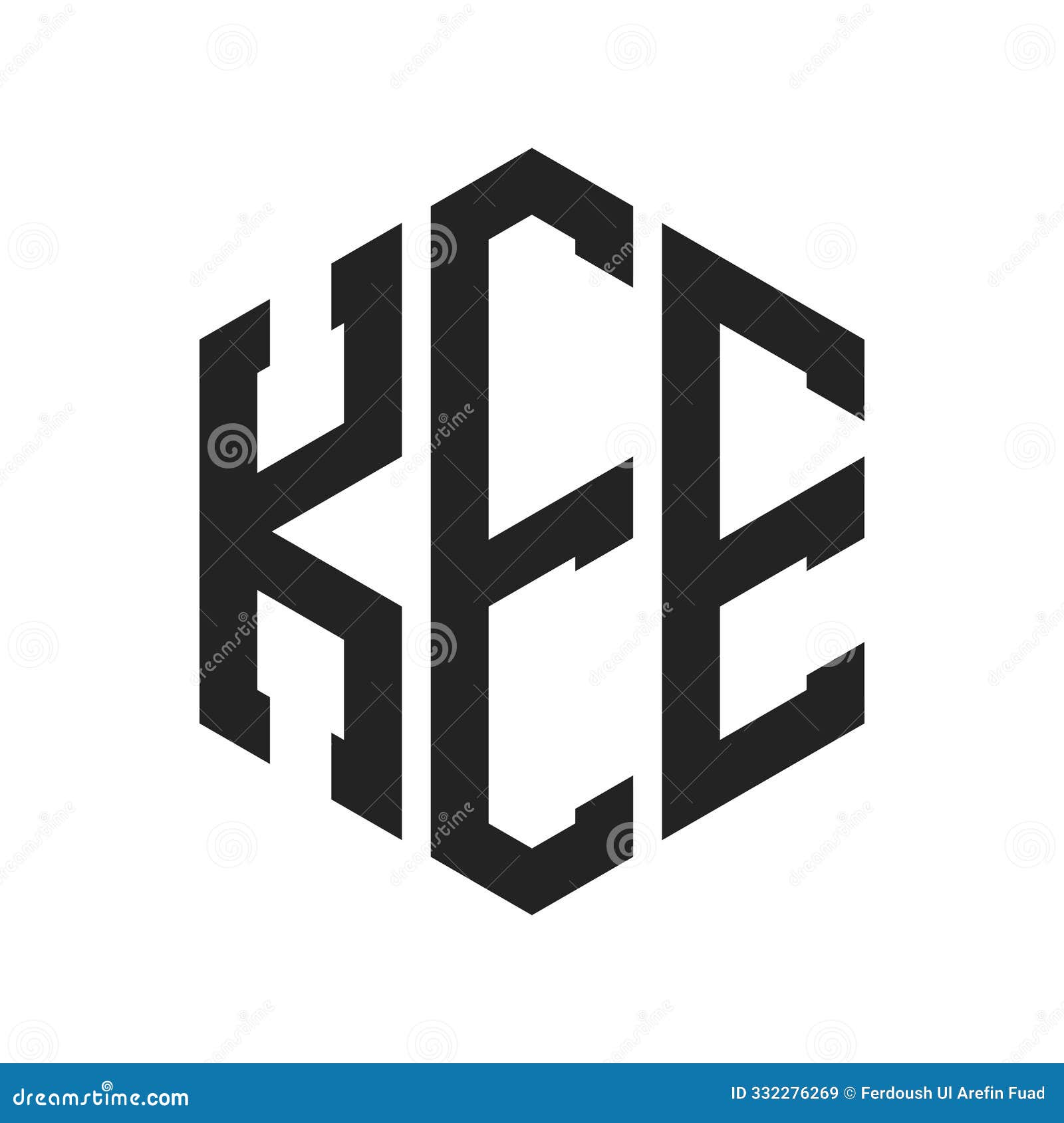 KEE Logo Design. Initial Letter KEE Monogram Logo Using Hexagon Shape ...