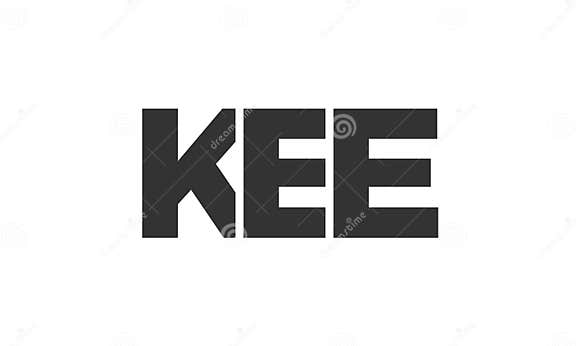 KEE Logo Design Template with Strong and Modern Bold Text. Initial ...
