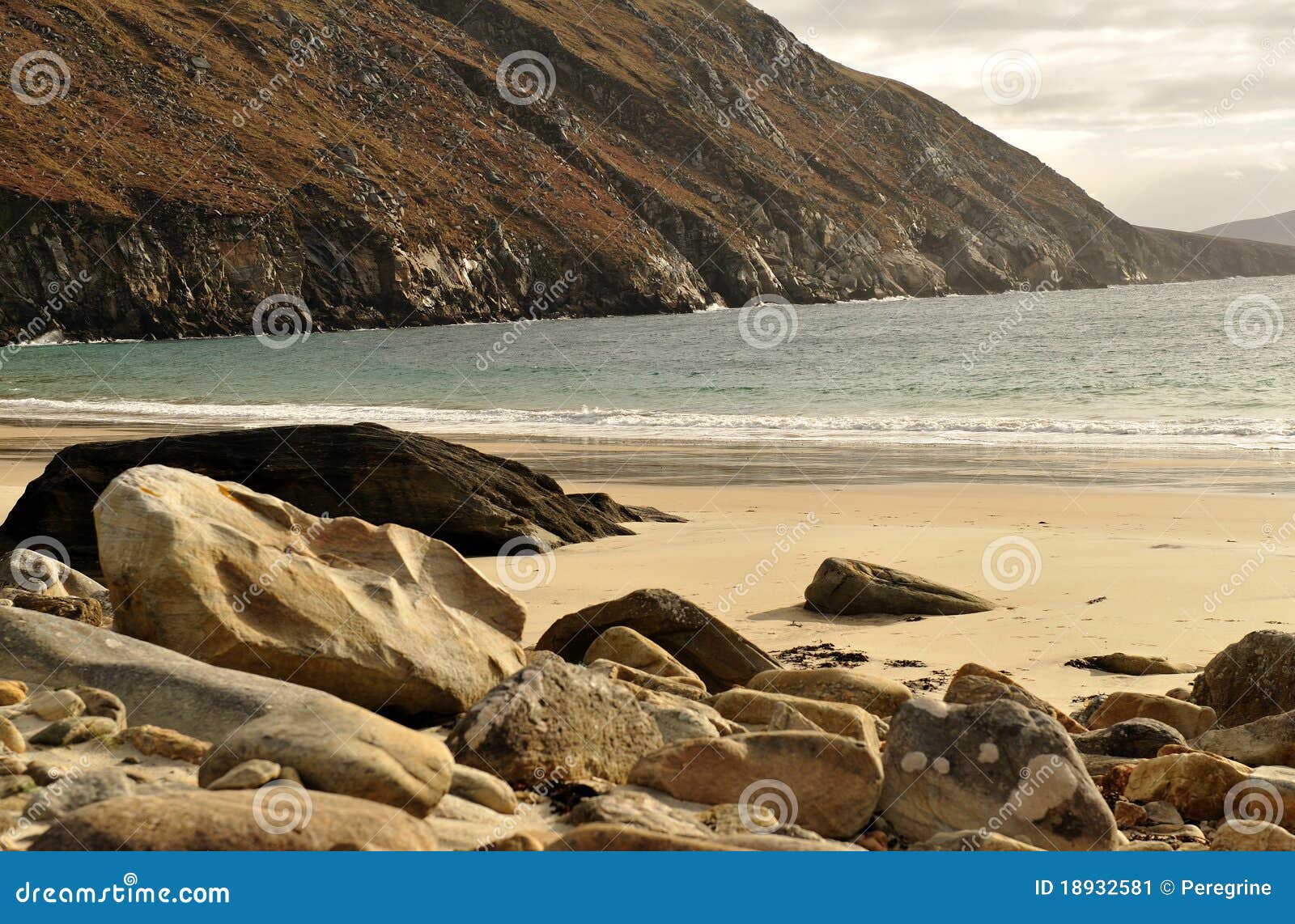 Keem Strand in Achill Insel Stockbild - Bild von klippen, bucht: 18932581