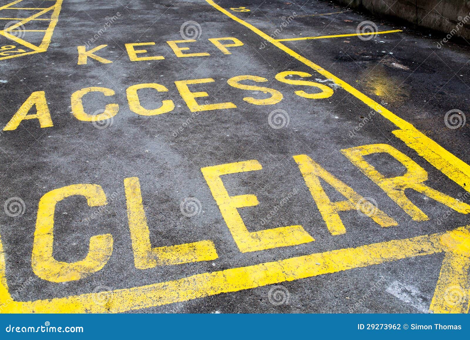 Keep Access Clear stock photo. Image of block, clear - 29273962