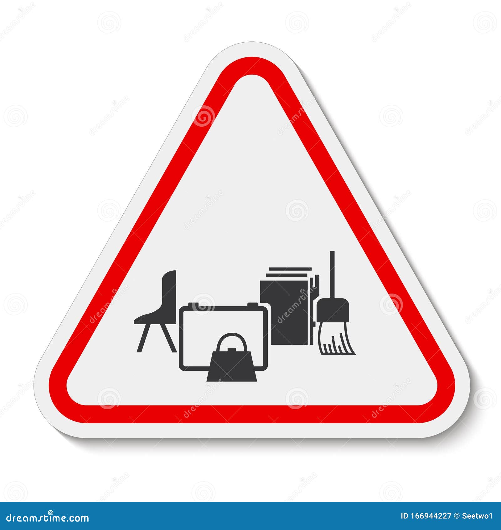 Keep Area Clear Symbol Sign Isolate on White Background,Vector ...