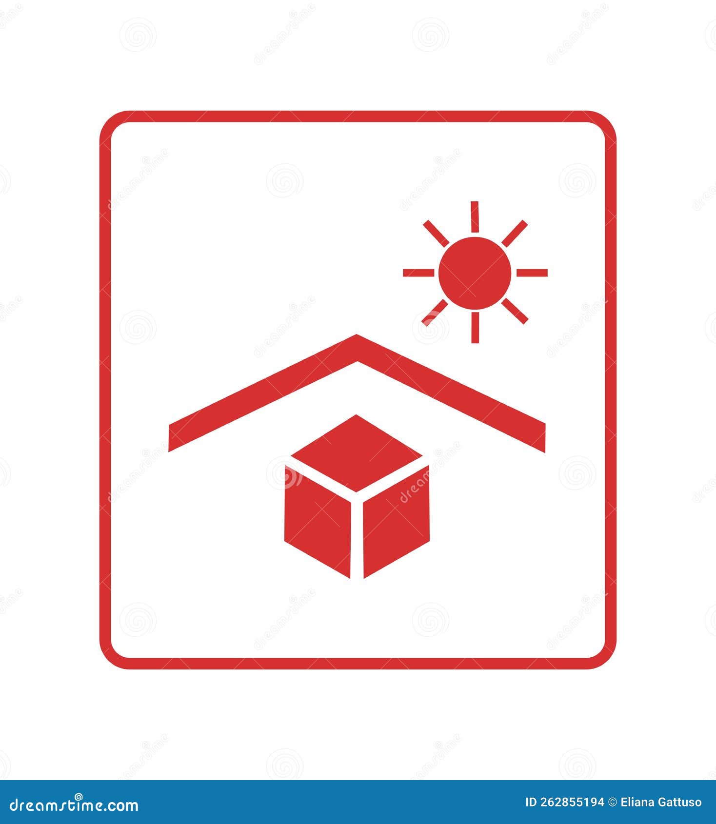 Keep Away from Heat Icon. Concept of Ecology and Packaging Stock Vector ...