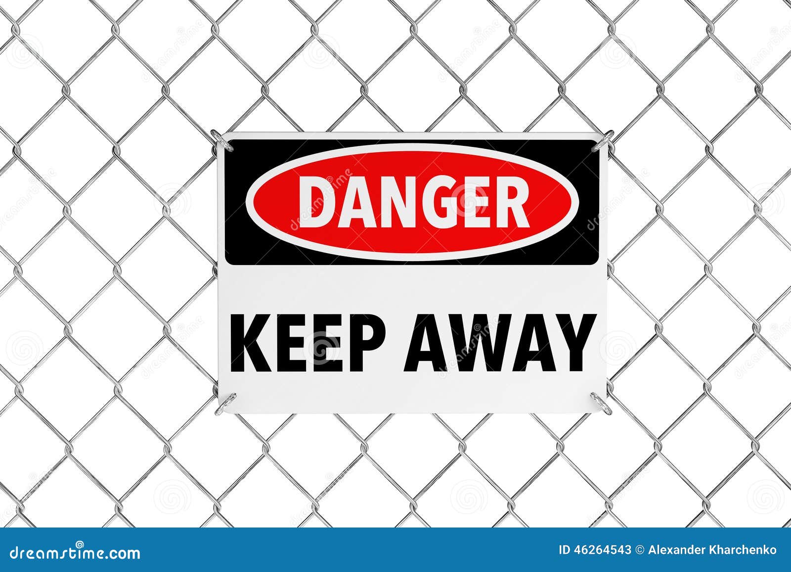Keep Away Sign Wired Fence Stock Illustrations – 2 Keep Away Sign Wired ...