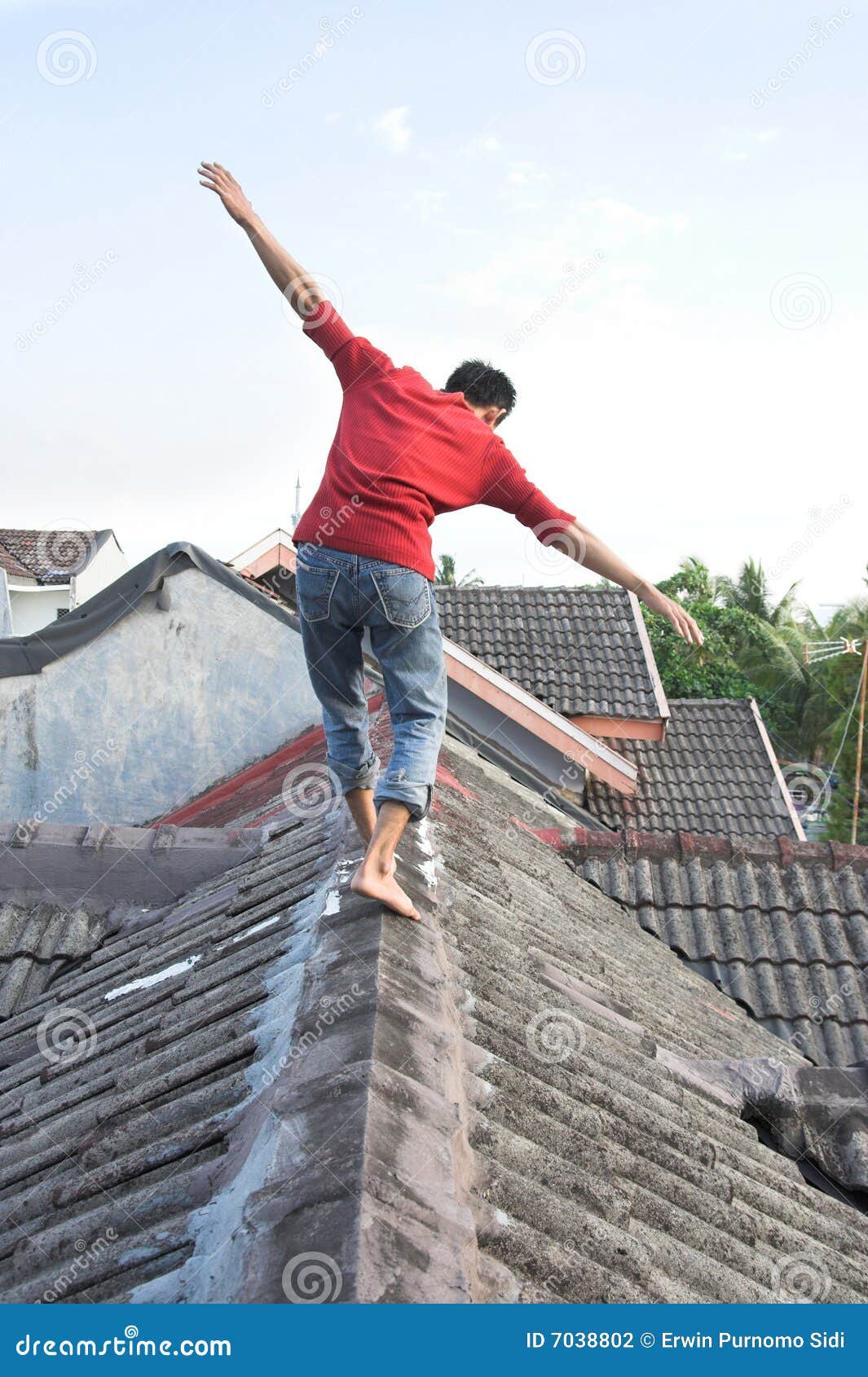 Keep balance stock photo. Image of walk, high, home, falling - 7038802