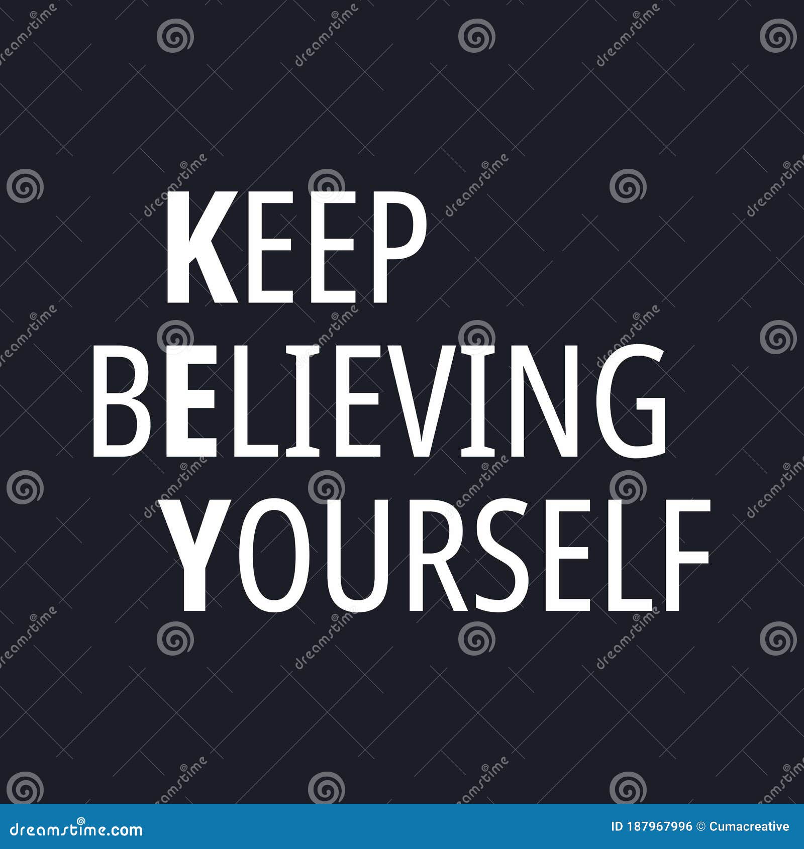 Keep Believing Inspirational Graffiti Art Design Stock Image ...