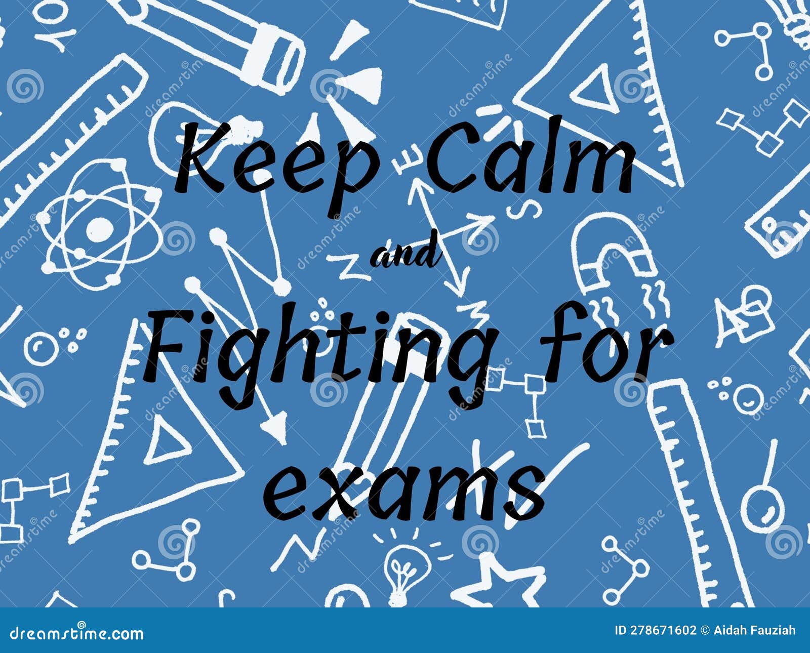 Illustration of Encouraging Words for Exams Stock Illustration ...