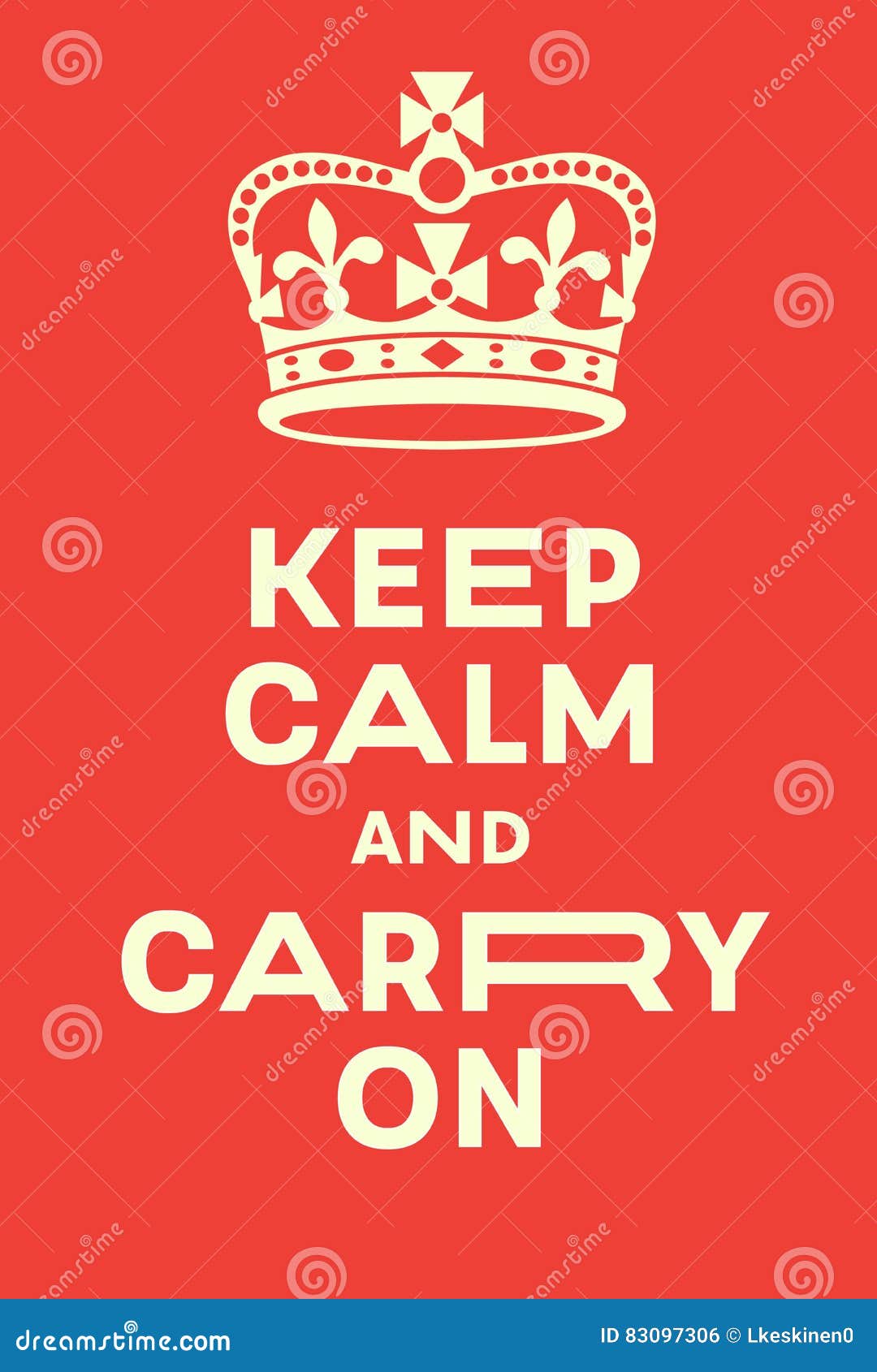 Keep Calm Crown Red Keep Calm And Just Be A Queen, Premium Art Print