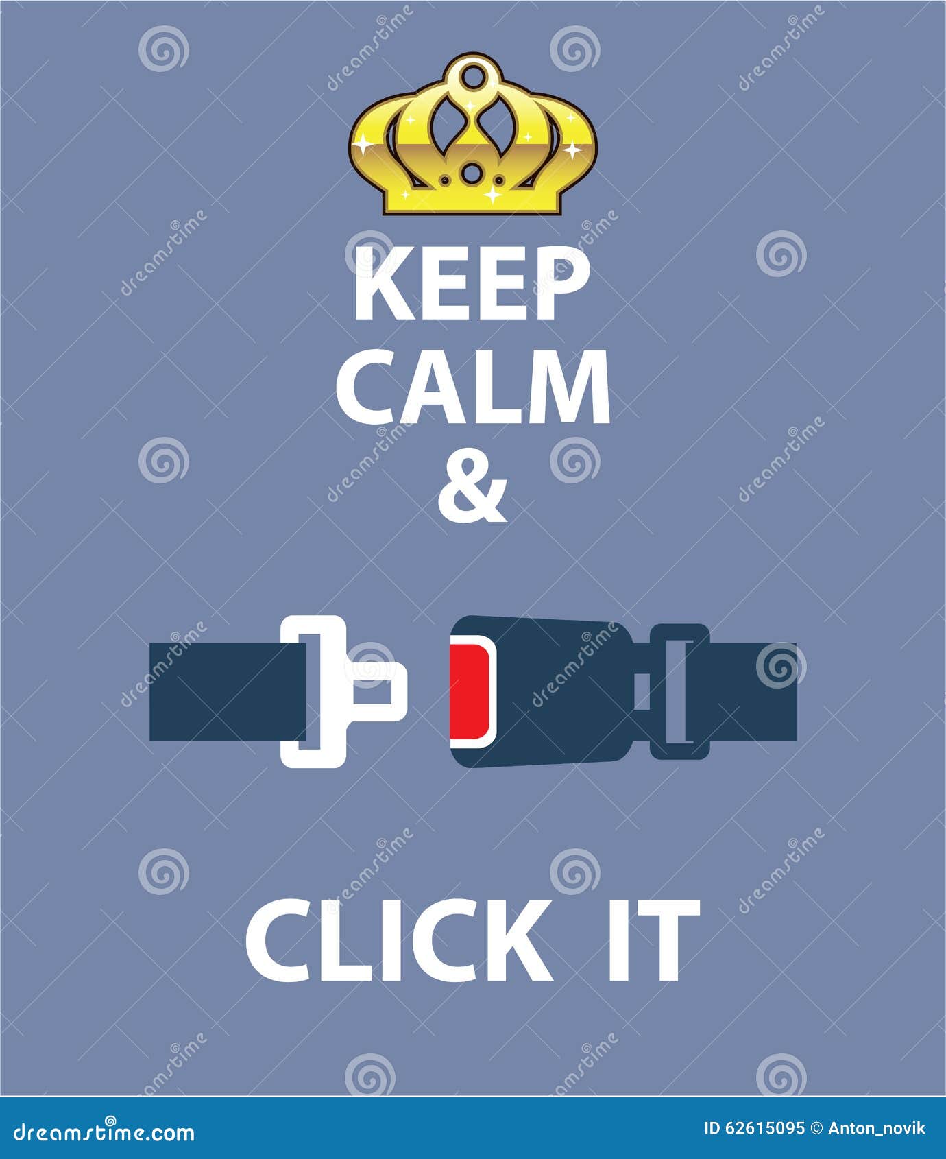 Keep Calm and Click it stock vector. Illustration of danger - 62615095