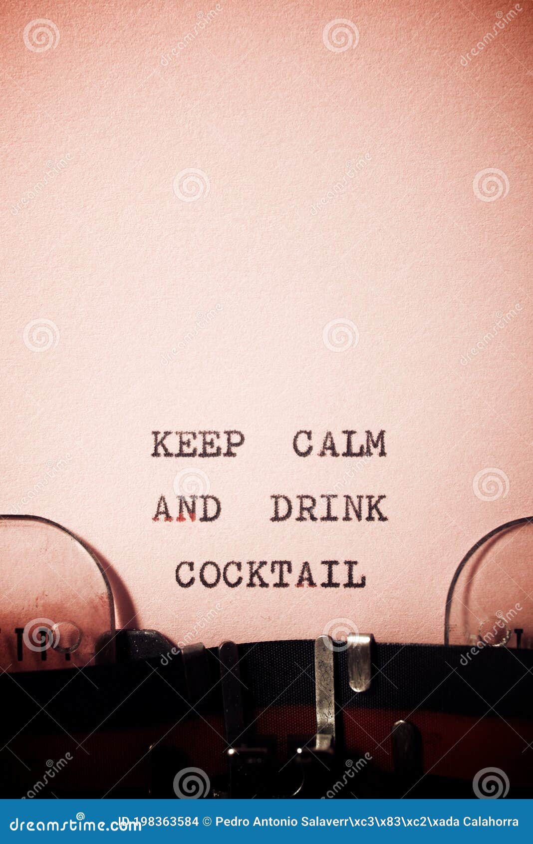Keep Calm and Drink Cocktail Stock Photo - Image of drink, motivational ...