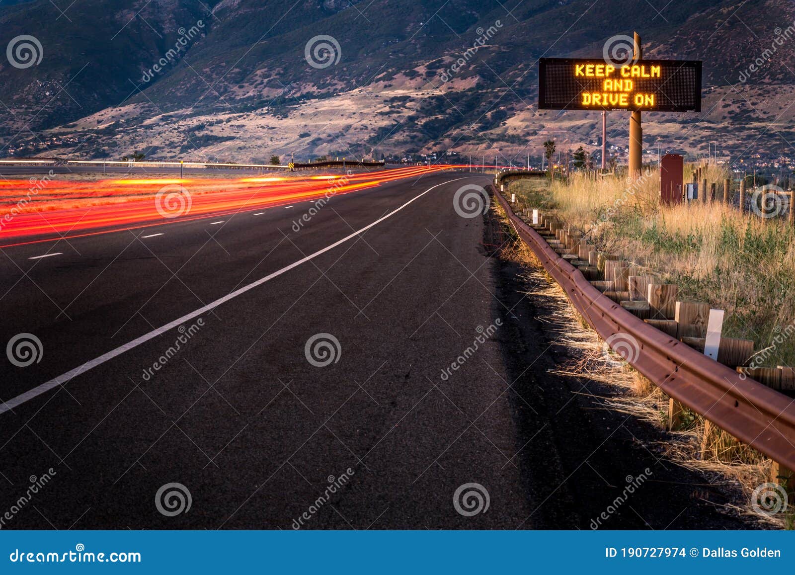 Keep Calm and Drive on Road Sign Stock Photo - Image of caution, danger ...