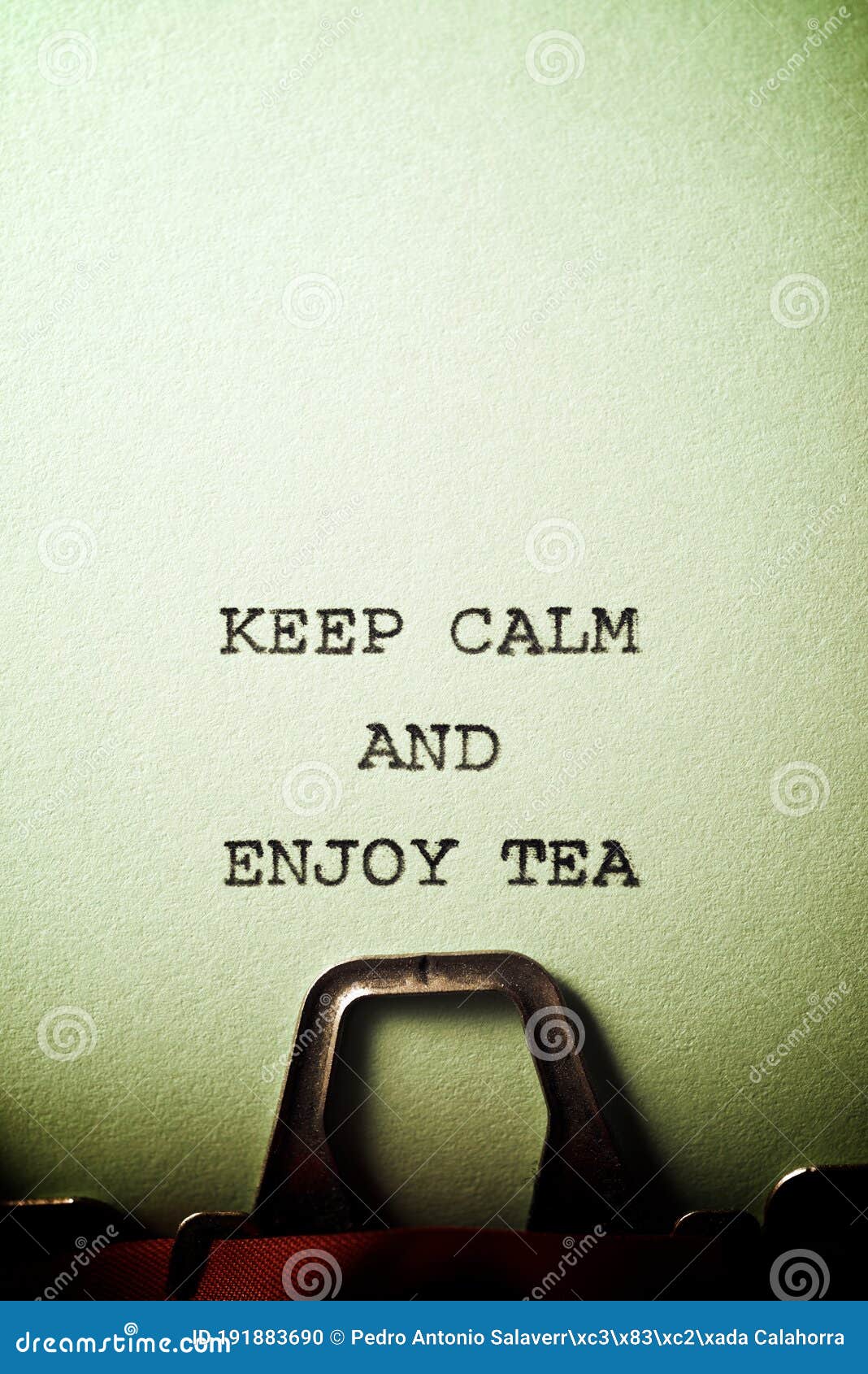 Keep calm and enjoy tea stock photo. Image of idea, phrase - 191883690